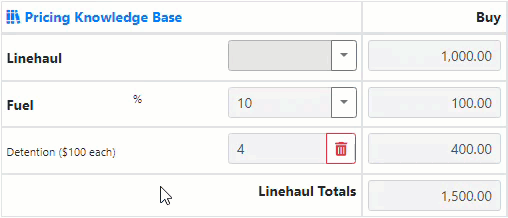 Shipment Edit Pricing