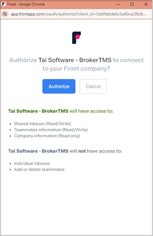 Front - Staff Mailbox Configuration