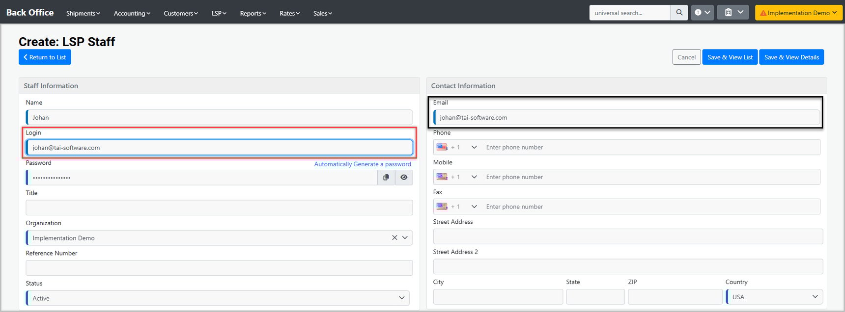 Federated Login - SSO Authentication