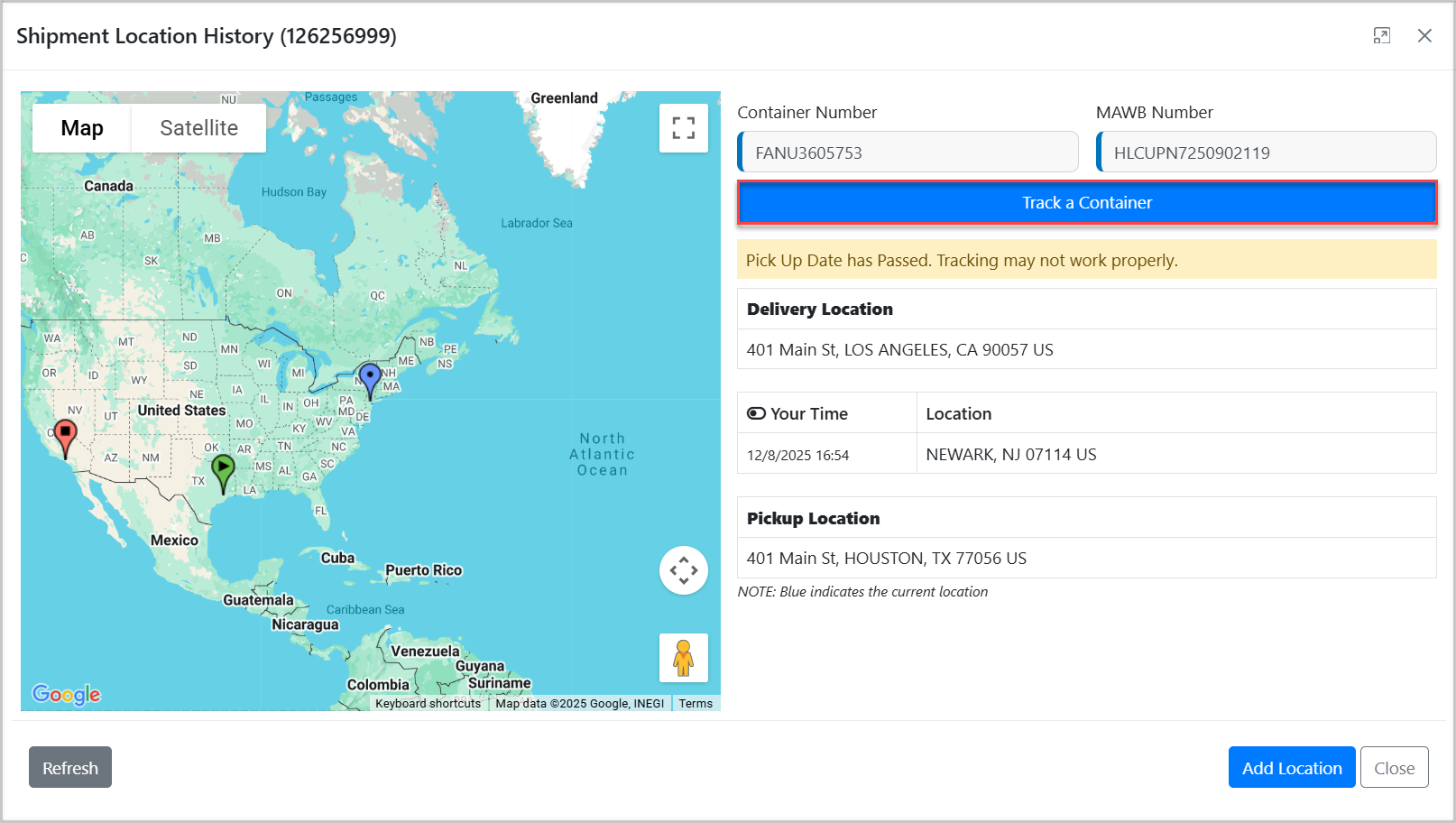 OpenTrack - Container Tracking