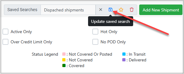 Saved Searches