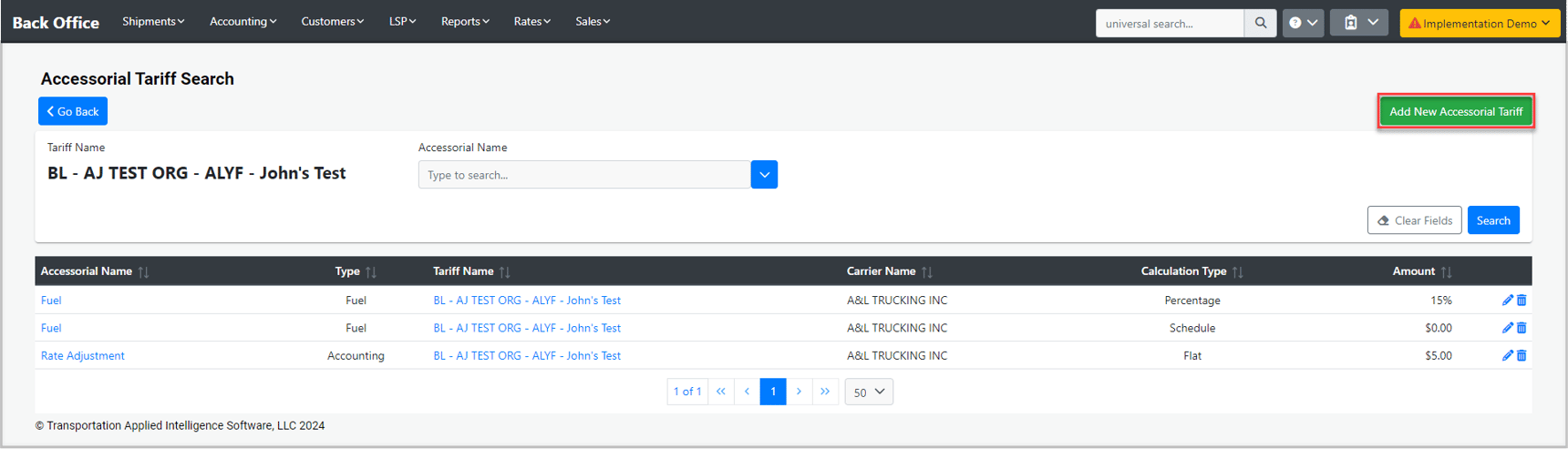 How to Create Manual Tariffs