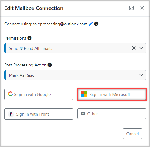 Microsoft - Staff Mailbox Configuration