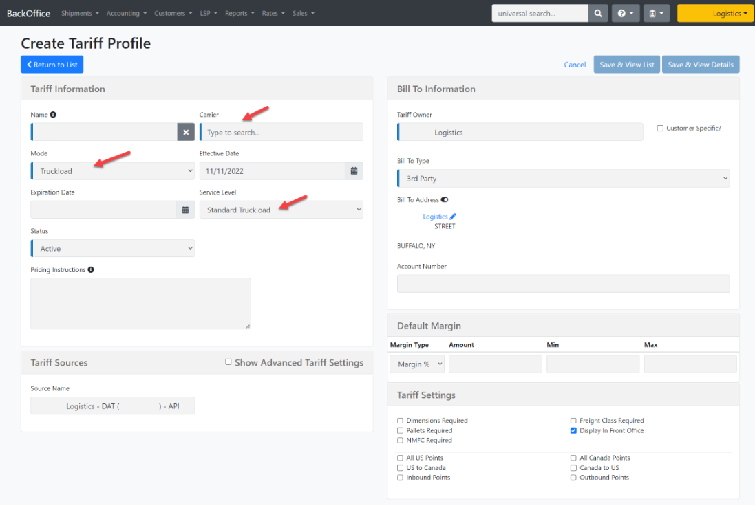 Tai's Tariff Wizard & API Tariffs