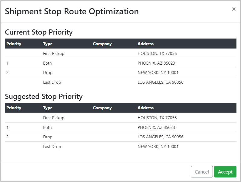 Shipment Consolidation
