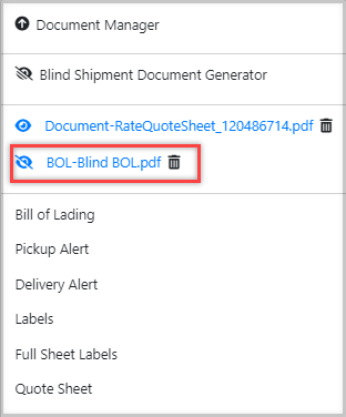 Blind Shipments