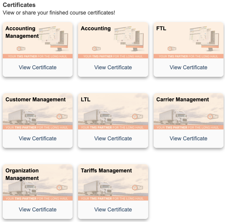 TMS Training for New Customers