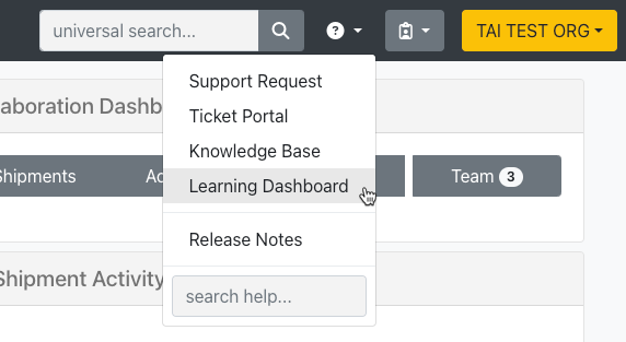 TMS Training for New Customers