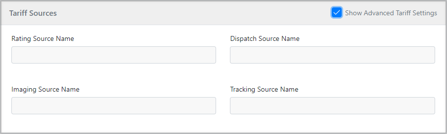 How to Create Manual Tariffs